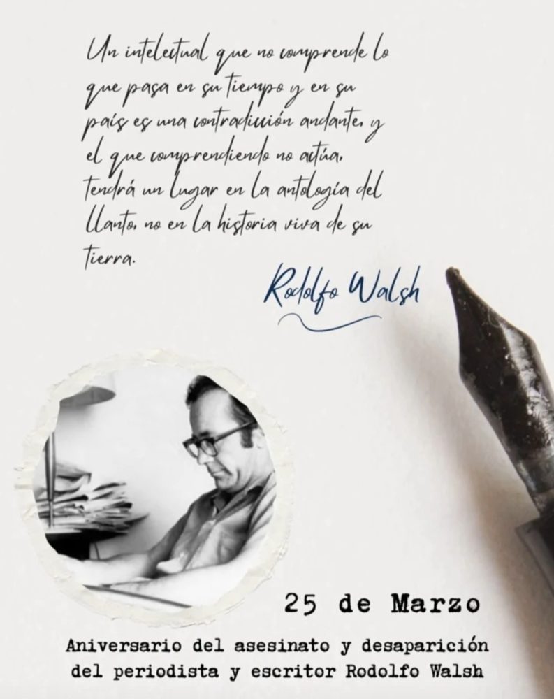 Aniversario del asesinato y desaparición del periodista y escritor ...